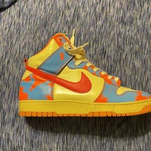 Nike | Shoes | Nike Dunk High 985 Orange Acid Wash Size 15 | Poshmark